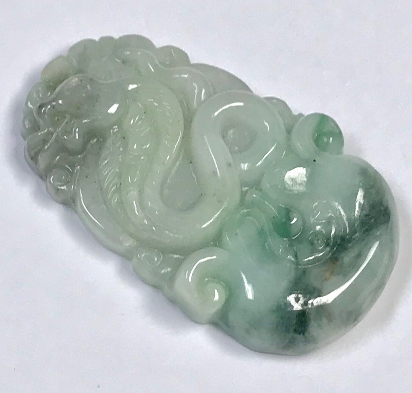 Jewelry & Beauty VINTAGE Burmese JADEITE DRAGON Pendant 65cts cj49 ...