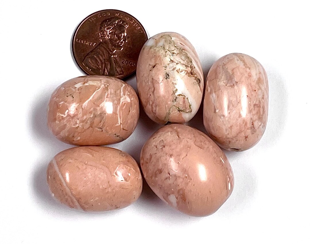 VINTAGE Limestone 'river Stone' Beads 22x16mm Pkg5 Cb261 - Etsy