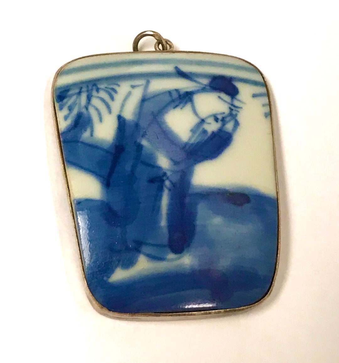 ANTIQUE Chinese SHARD Porcelain PENDANT Ming Dynasty 2x1-1/2" Pt35 - Etsy