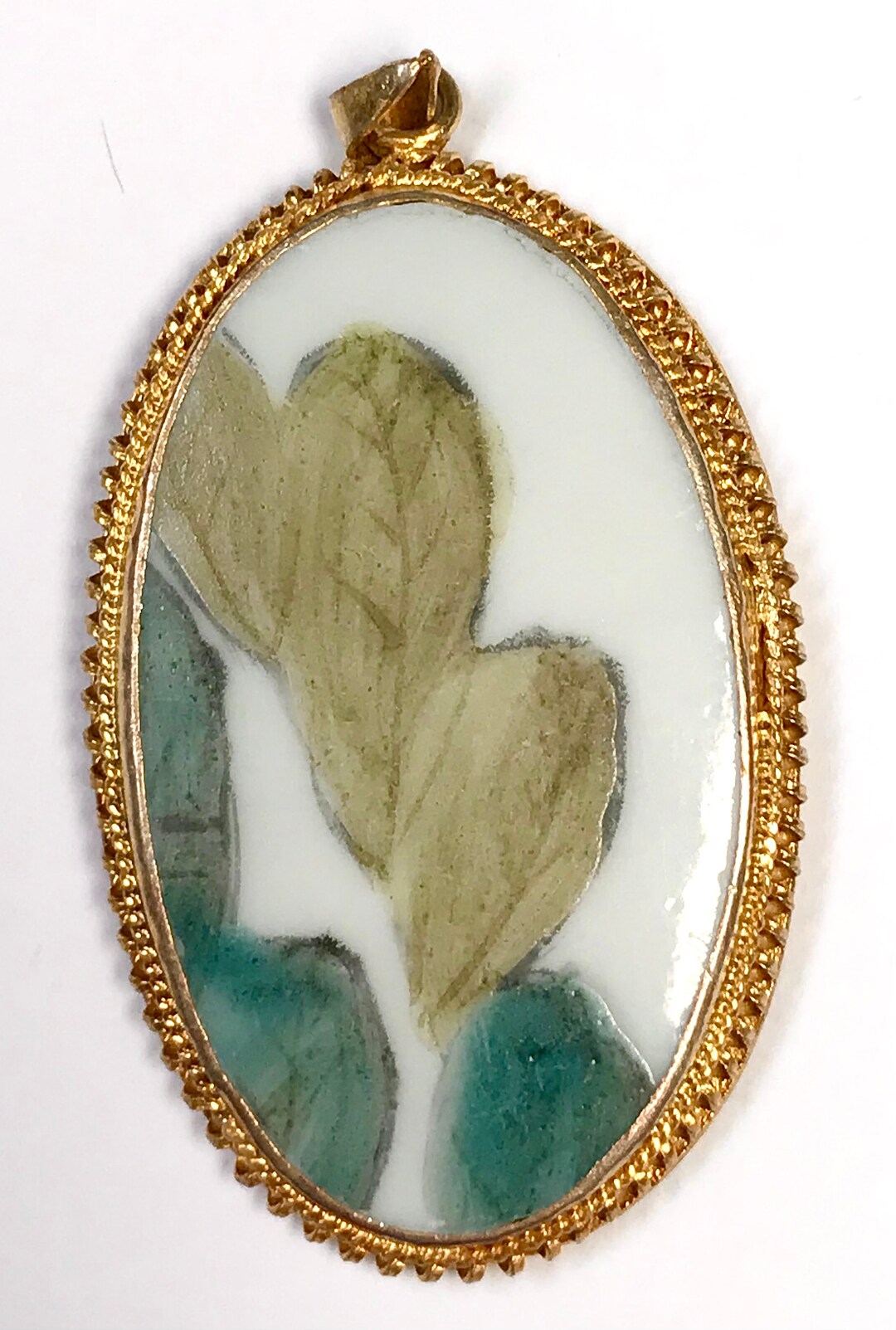 ANTIQUE Chinese PORCELAIN SHARD Qing Dynasty Green Leaves Pt50 - Etsy