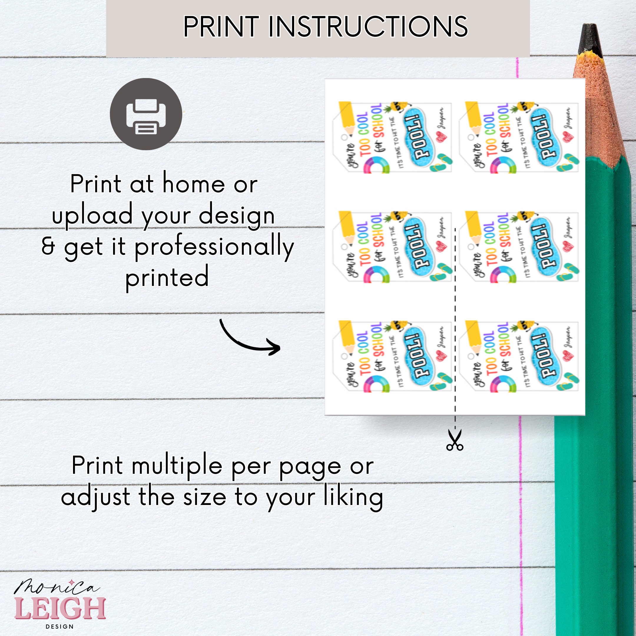 Last Day of School Summer Gift Tag Beach Towel for Teacher Thank You ...