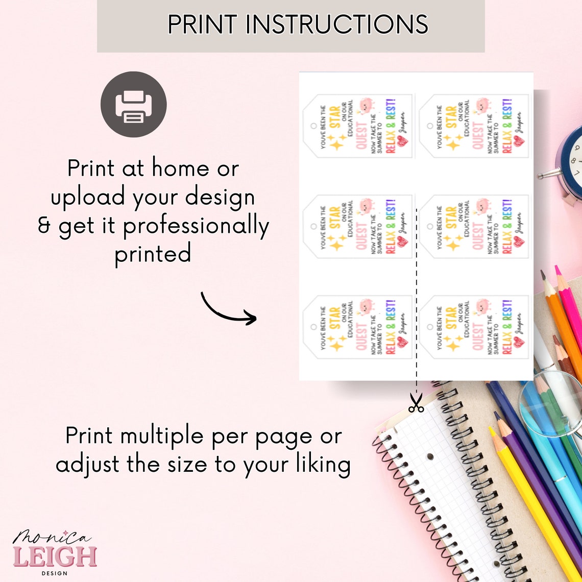 End of School Year Teacher Appreciation Thank You Gift Last Day of ...