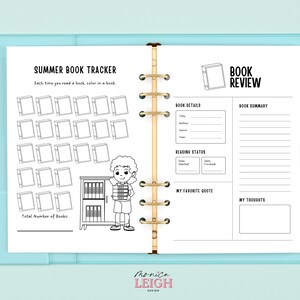 Summer Reading Planner Bundle Kids Reading Log Kids Book Tracker ...