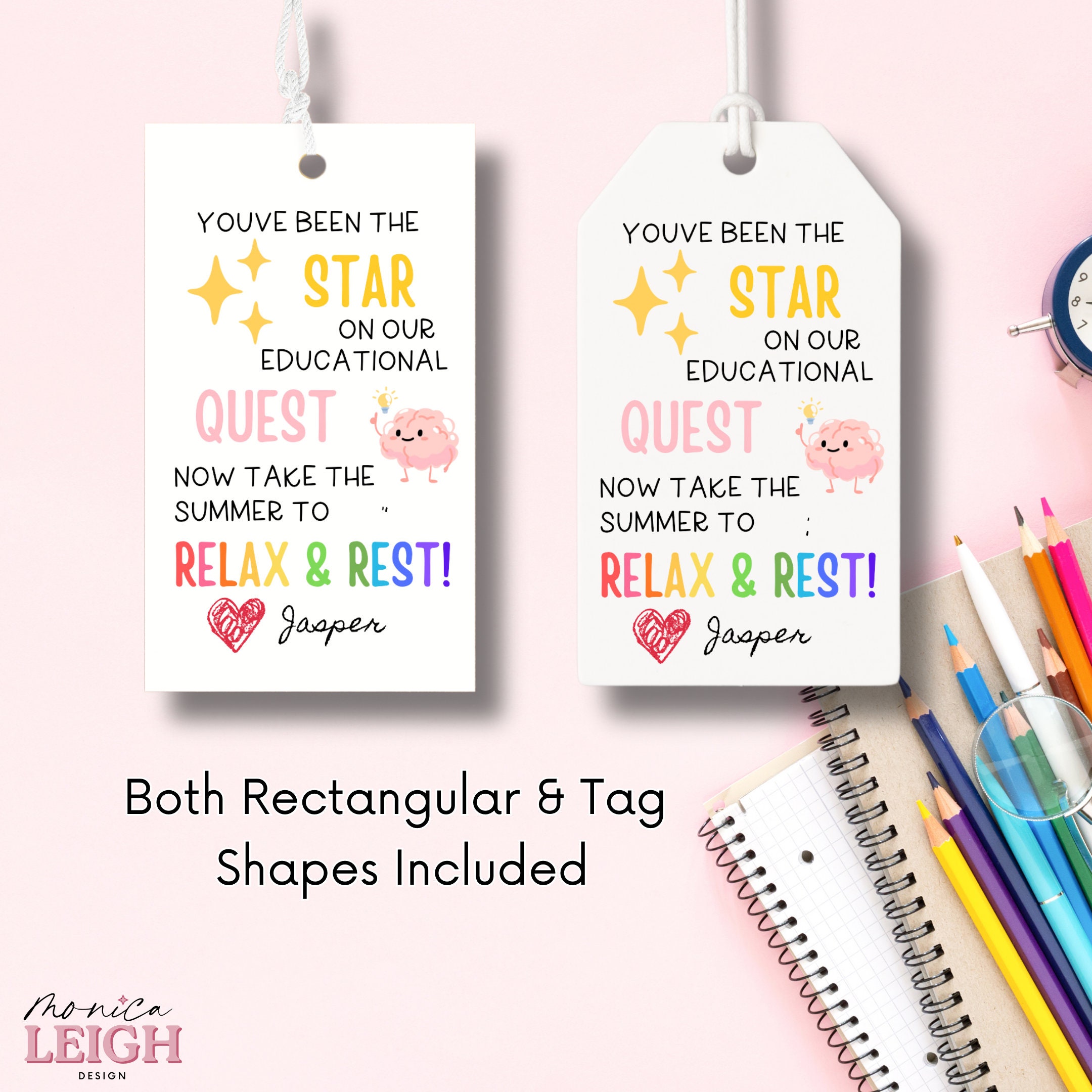 End of School Year Teacher Appreciation Thank You Gift Last Day of ...