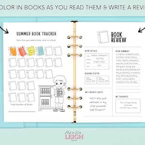 Summer Reading Planner Bundle | Kids Reading Log | Kids Book Tracker ...