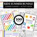 Kids Summer Planner Activity Book Bundle 2025 Summer Bucket List Summer ...