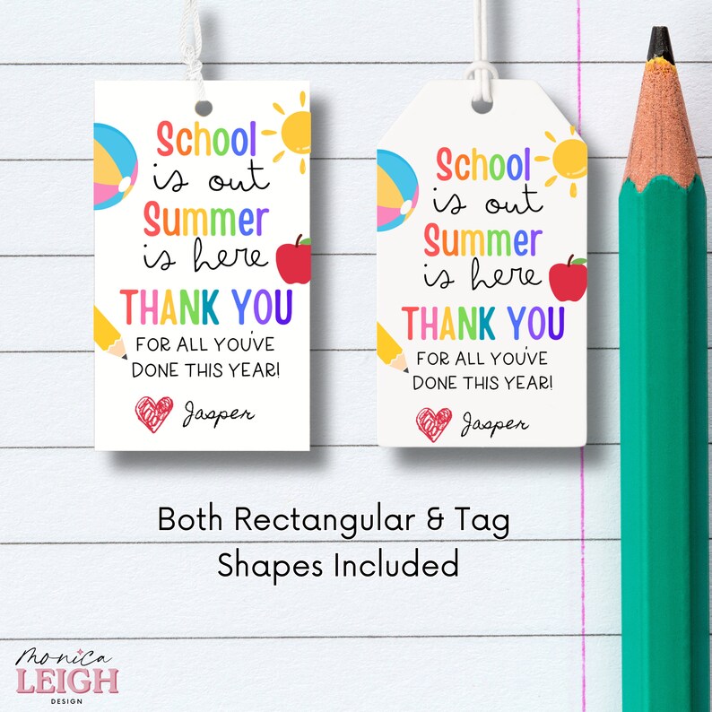 Last Day of School Gift Teacher Appreciation Thank You Gift End of ...