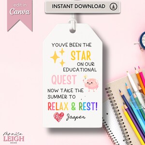 End of School Year Teacher Appreciation Thank You Gift Last Day of ...