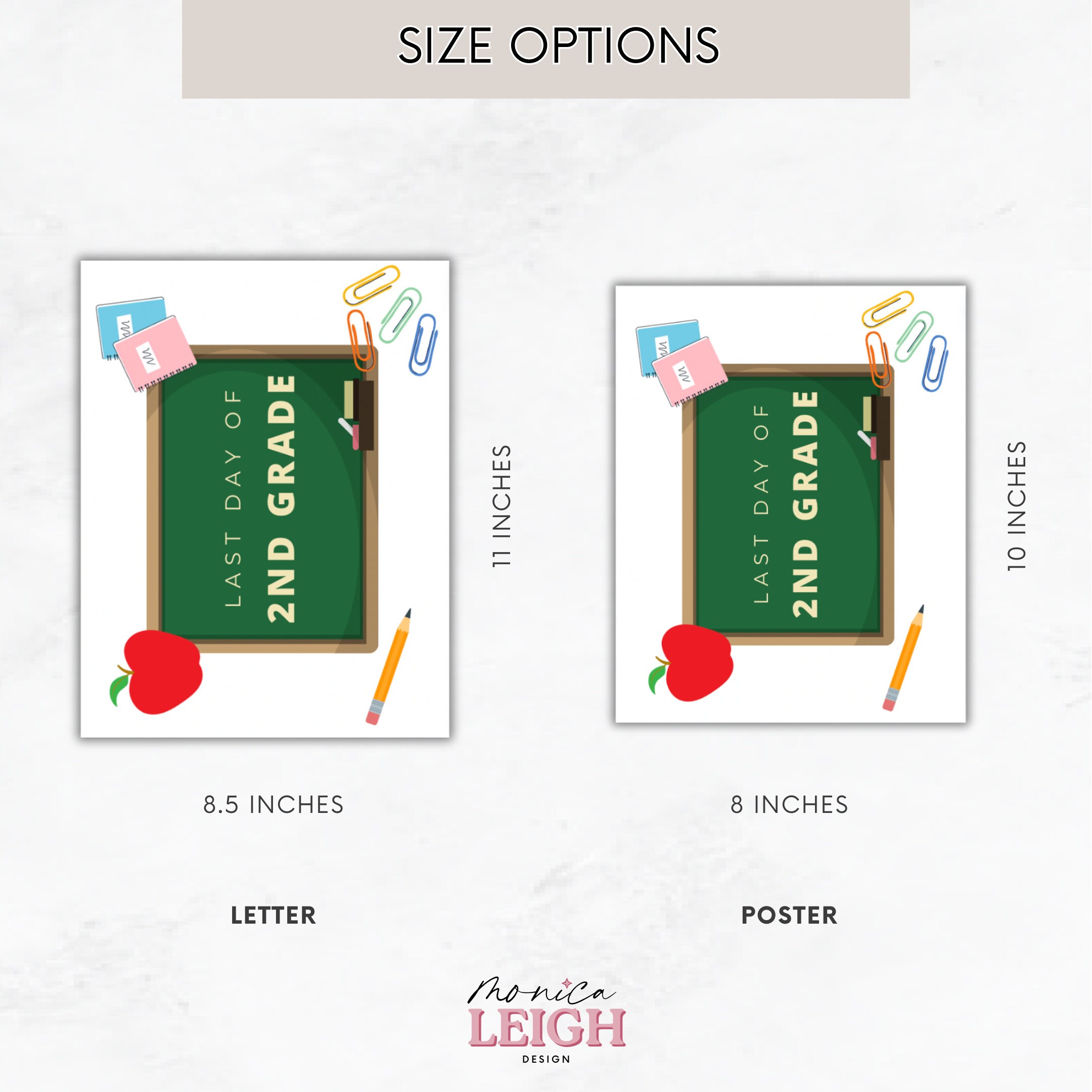 Last Day of School Sign Printable End of School Year DIY Chalkboard ...