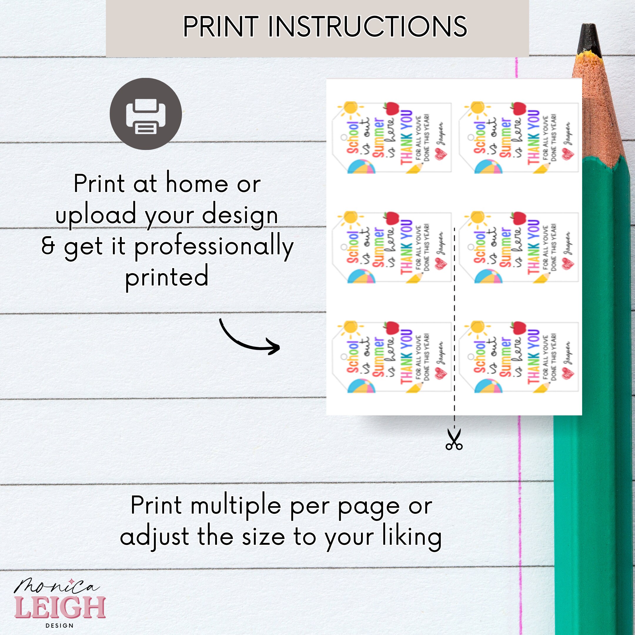 Last Day of School Gift Teacher Appreciation Thank You Gift End of ...