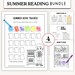 Kids Summer Reading Coloring Chart Printable Reading Log Kids Summer ...