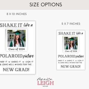 Polaroid Guestbook Graduation Sign | Graduation Party Photo Guest Book ...