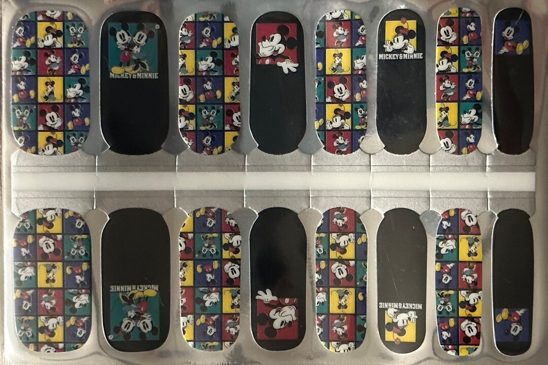 Premium Mickey Mouse Photo Booth Nail Wrap Full Coverage Self - Etsy