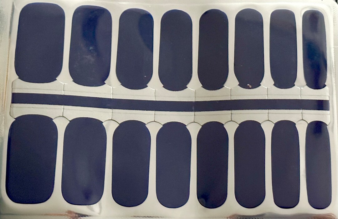 Premium Pantone 3584 Navy Blue Nail Wrap Full Coverage Self - Etsy