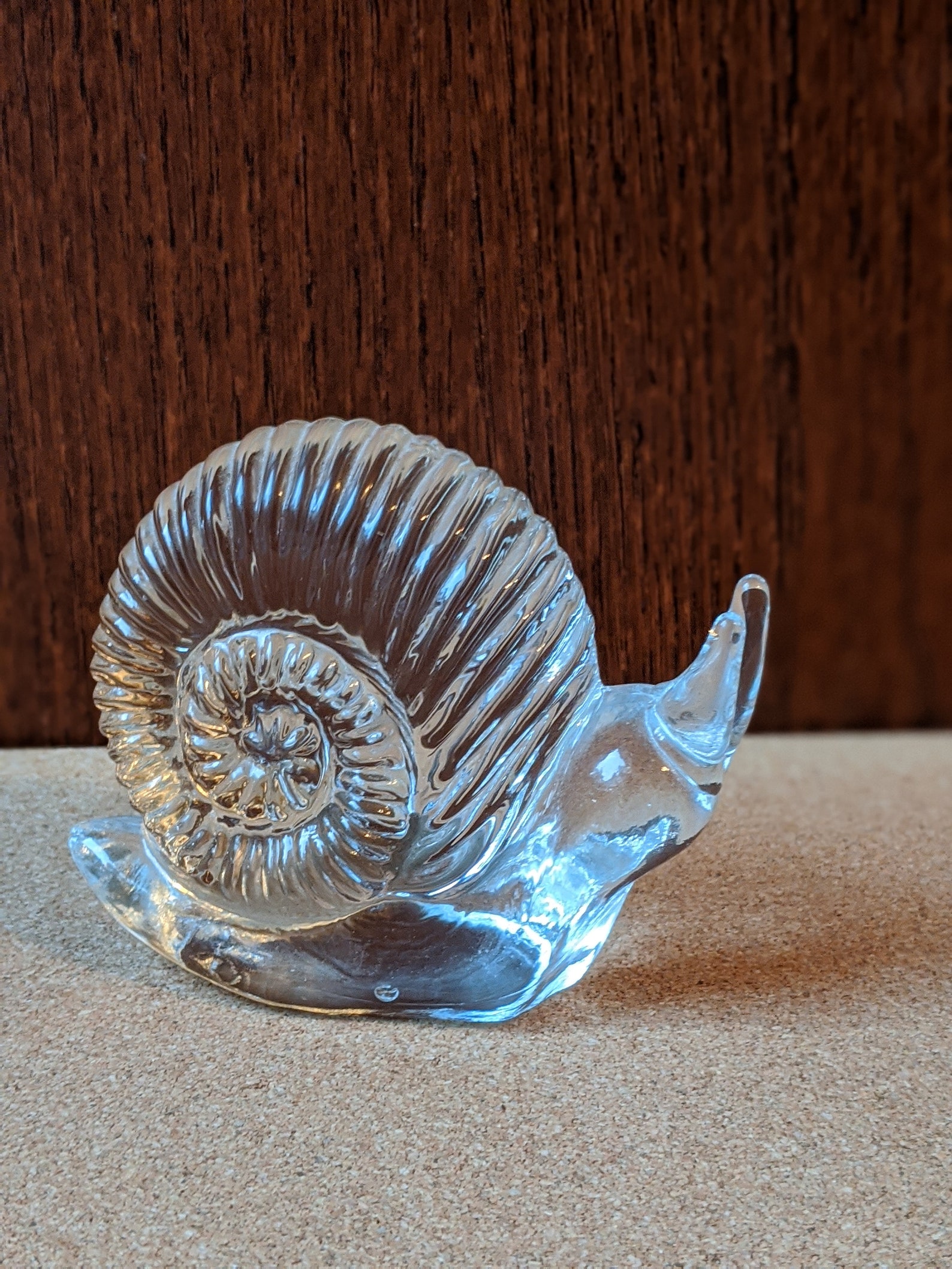 Art Glass Snail, Vintage Glass Paperweight, Fenton Snail Style, Desk ...