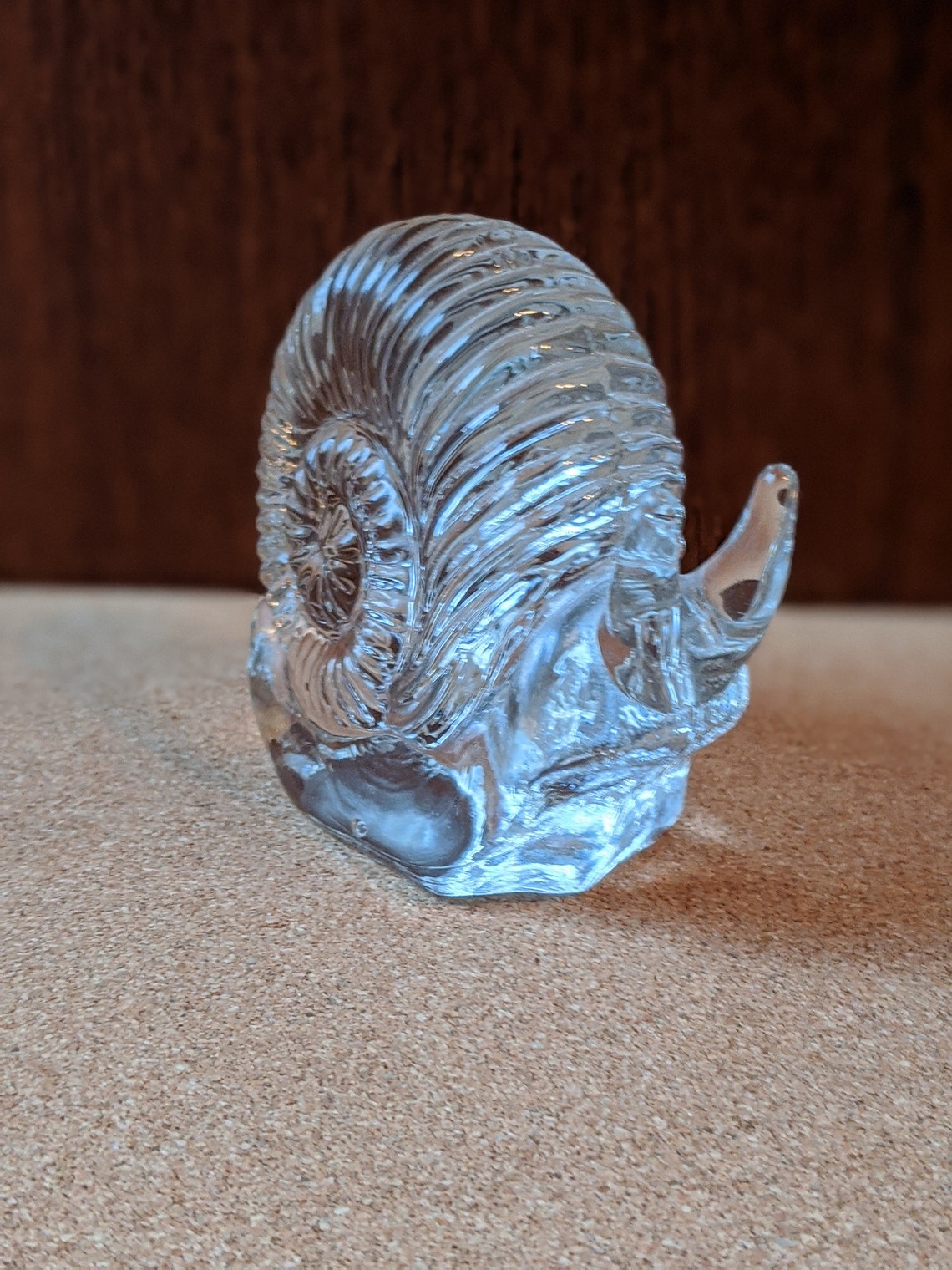 Art Glass Snail, Vintage Glass Paperweight, Fenton Snail Style, Desk ...