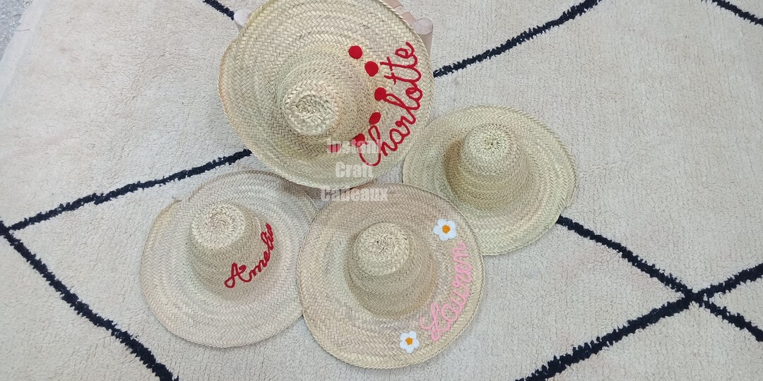 Custom Straw Hat, Personalized Bride Sun Hat, Sun Hat Vacation for ...