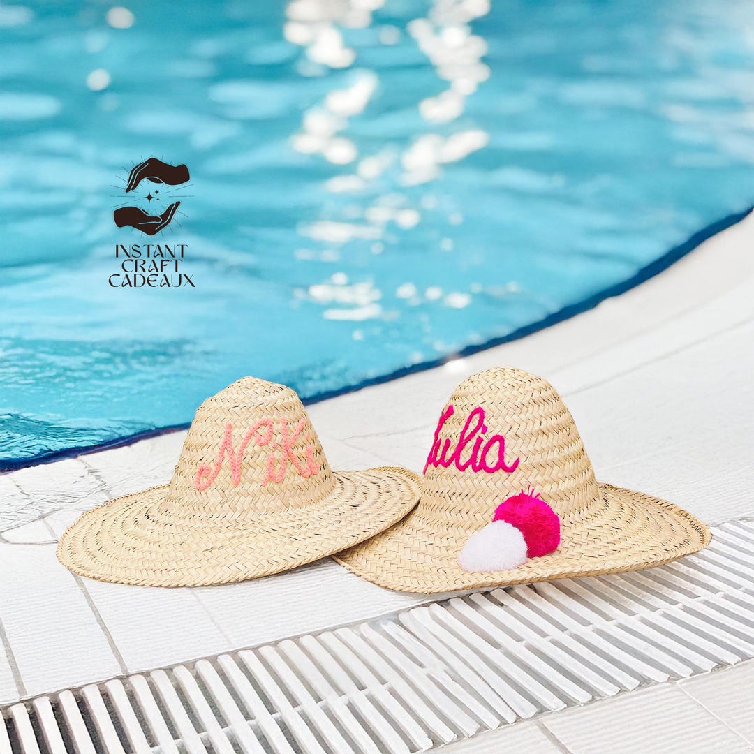 Bachelorette Party Hats, Personalized Bride Sun Hat, Sun Hat Vacation ...