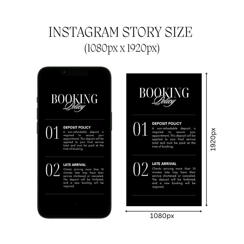 Salon Booking Policy Template | Editable Canva Design for Beauty Salon ...