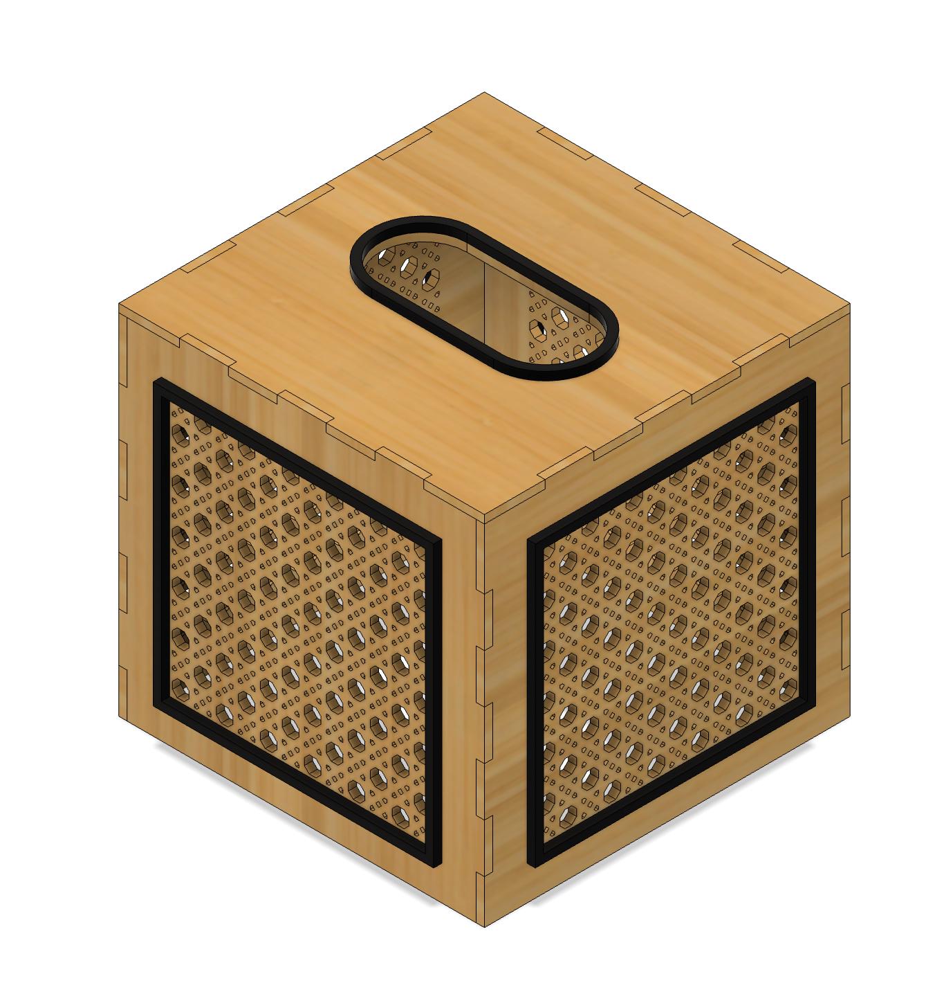 Tissue Box Cover SVG Rattan Home Decor Laser Plasma Cut File Glowforge ...