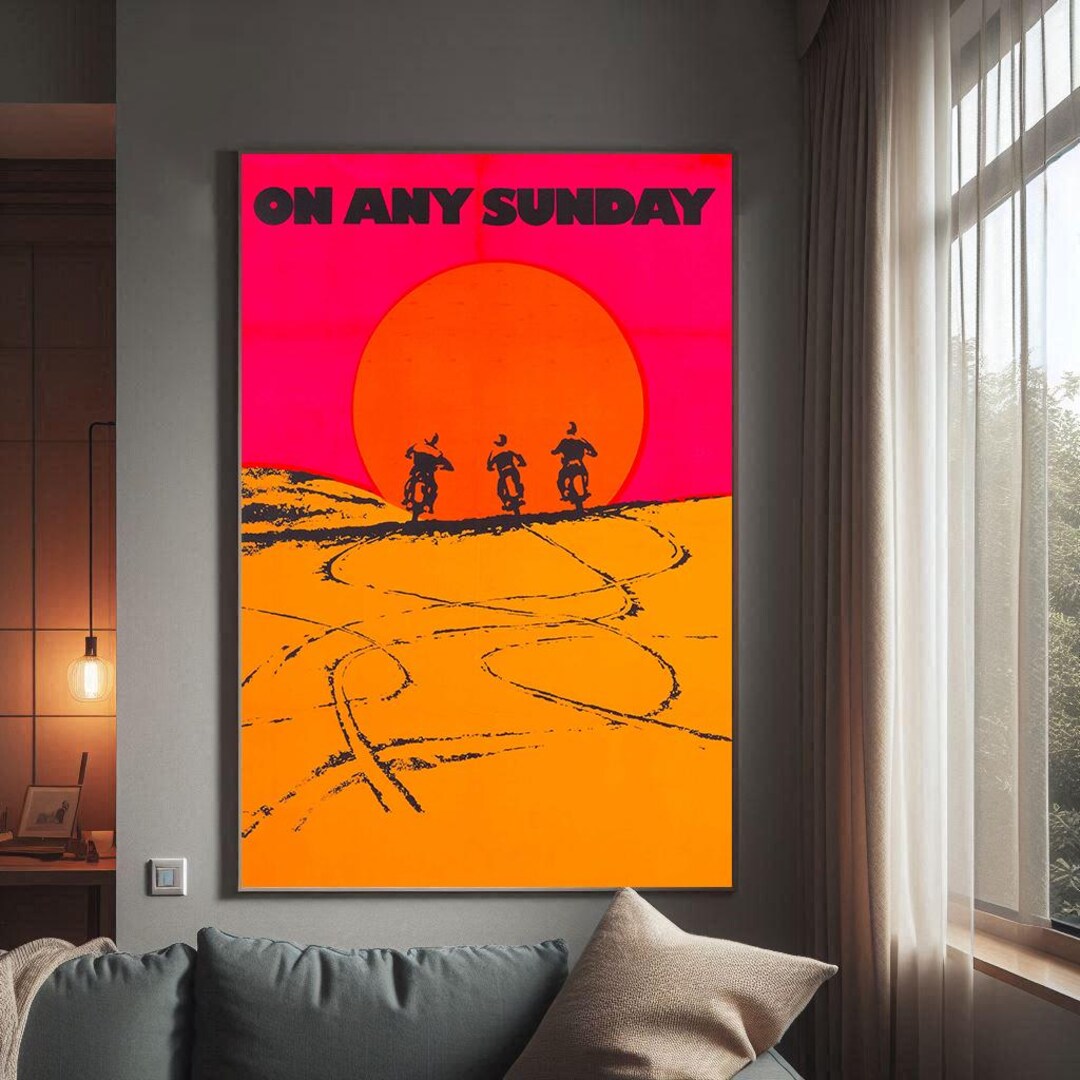 On Any Sunday Movie Poster Minimalist Wall Art Print Poster Gifts - Etsy