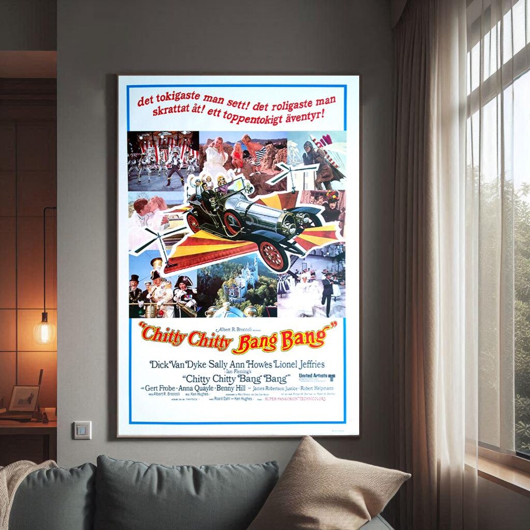 Chitty Chitty Bang Bang Movie Poster Minimalist Wall Art Print Poster ...