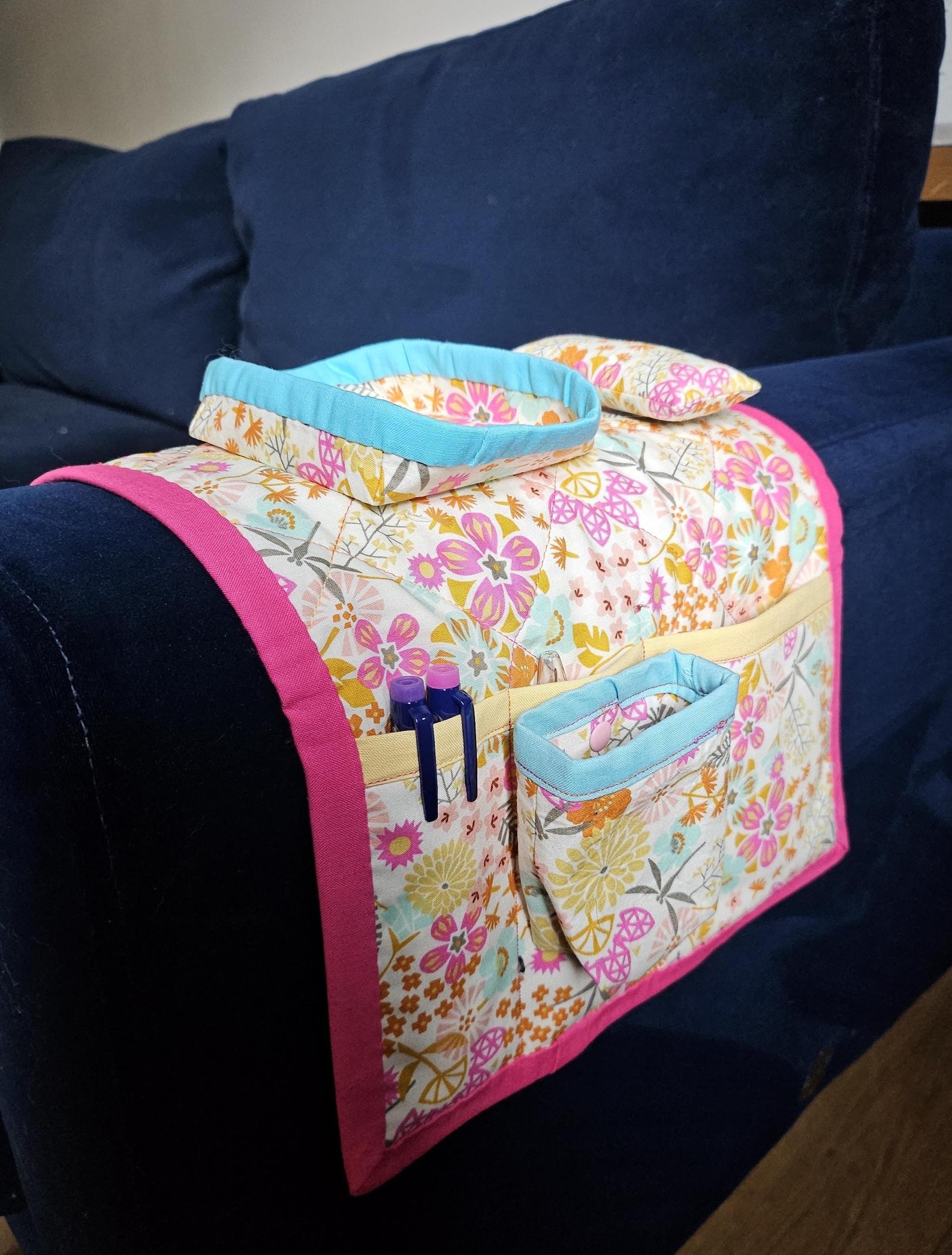 Embroidery Organiser - Sofa Overarm Craft Organiser - PDF Pattern and ...