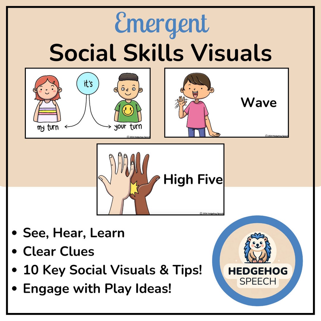 10 Social Skills Visuals & Tips for Socially Developing Kids From A ...