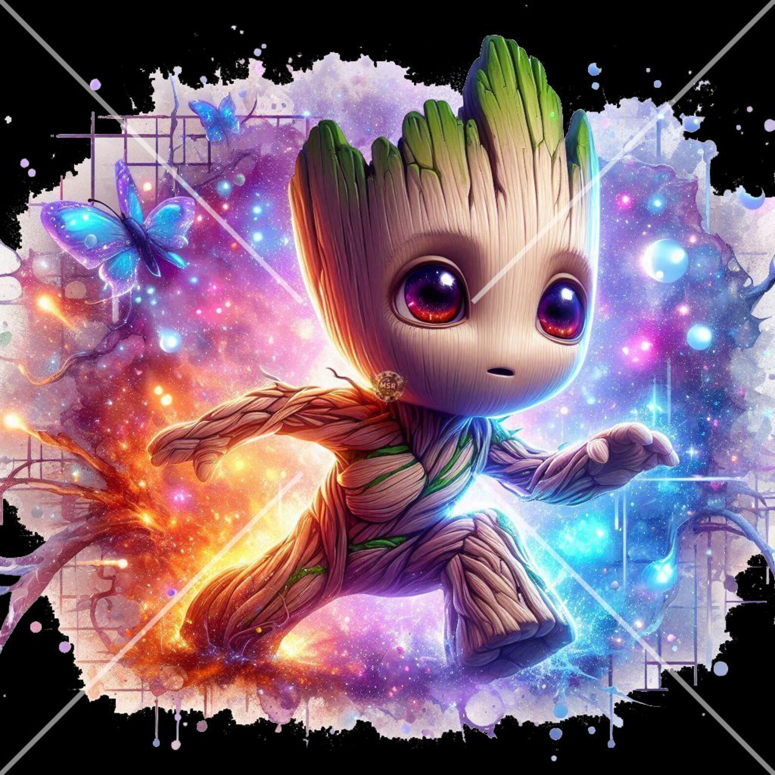 Baby Groot PNG Clipart Bundle: Transparent Files for Sublimation ...