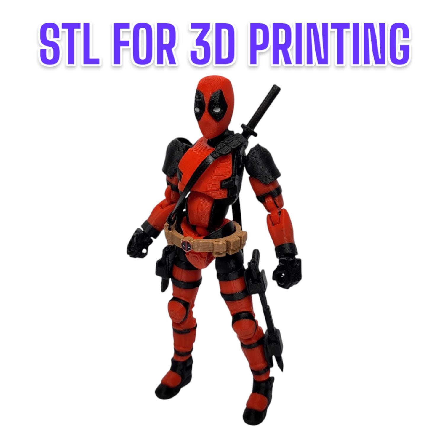 Dummy13 Deadpool by 3dnuevo Digital File for 3D Print - Etsy