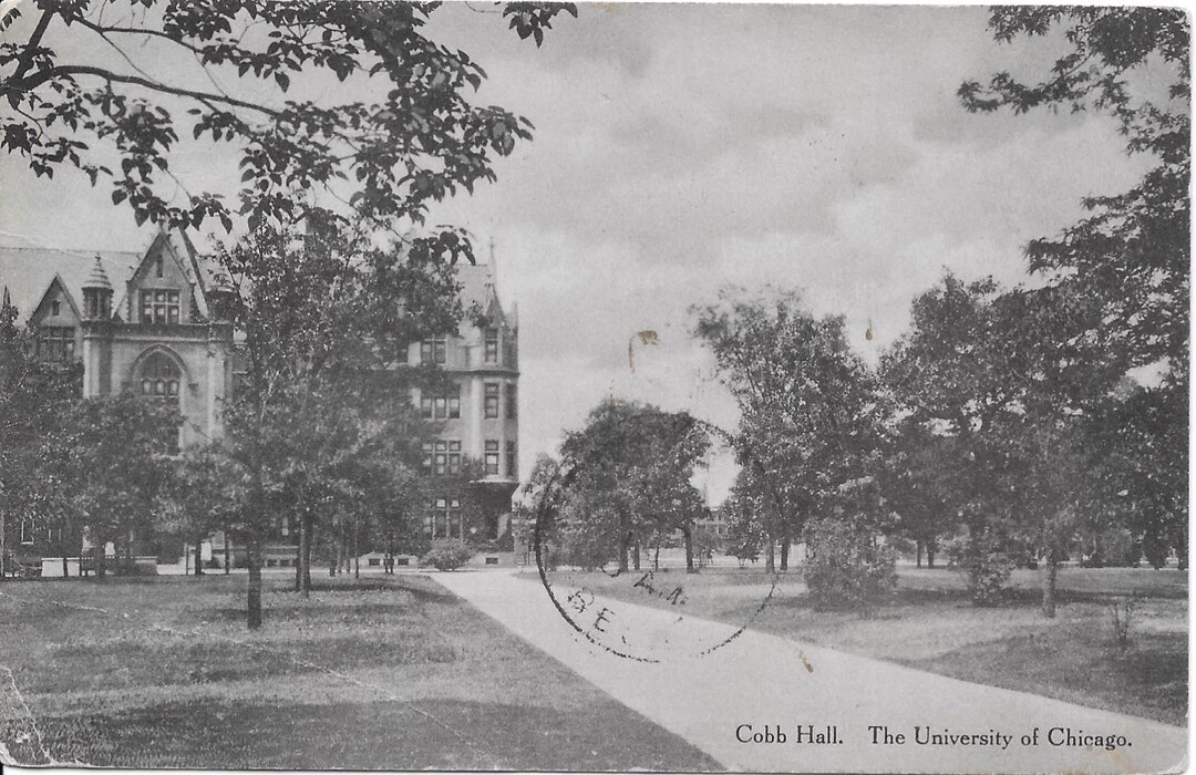 Vintage 1911 RPPC: Cobb Hall, University of Chicago Postcard - Etsy
