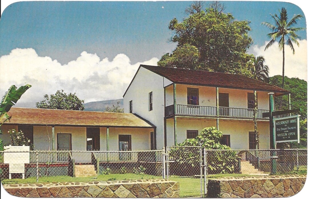 Vintage Postcard the Baldwin Home Lahaina Maui Hawaii Plastichrome ...