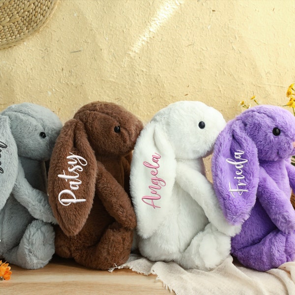 Purple Stuffed Bunny - Etsy