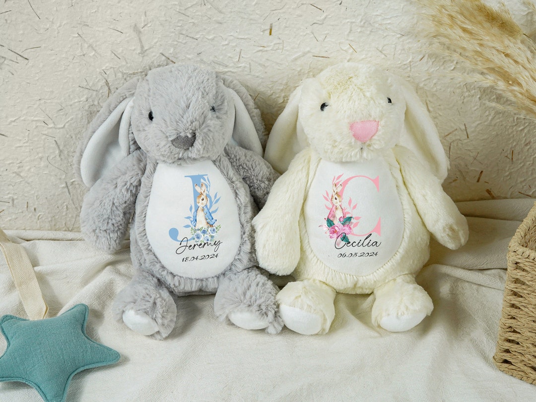 Personalized Bunny Rabbit, New Baby Gift, Baby Shower Gift, Custom ...