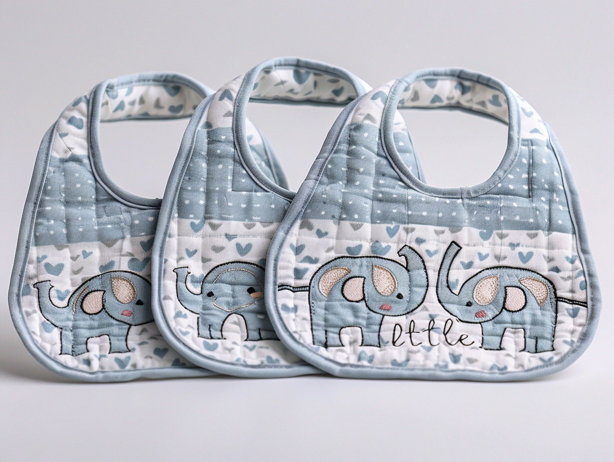 Personalized Soft Muslin Bib,embroidered Drool Bib, Custom Baby Bib ...