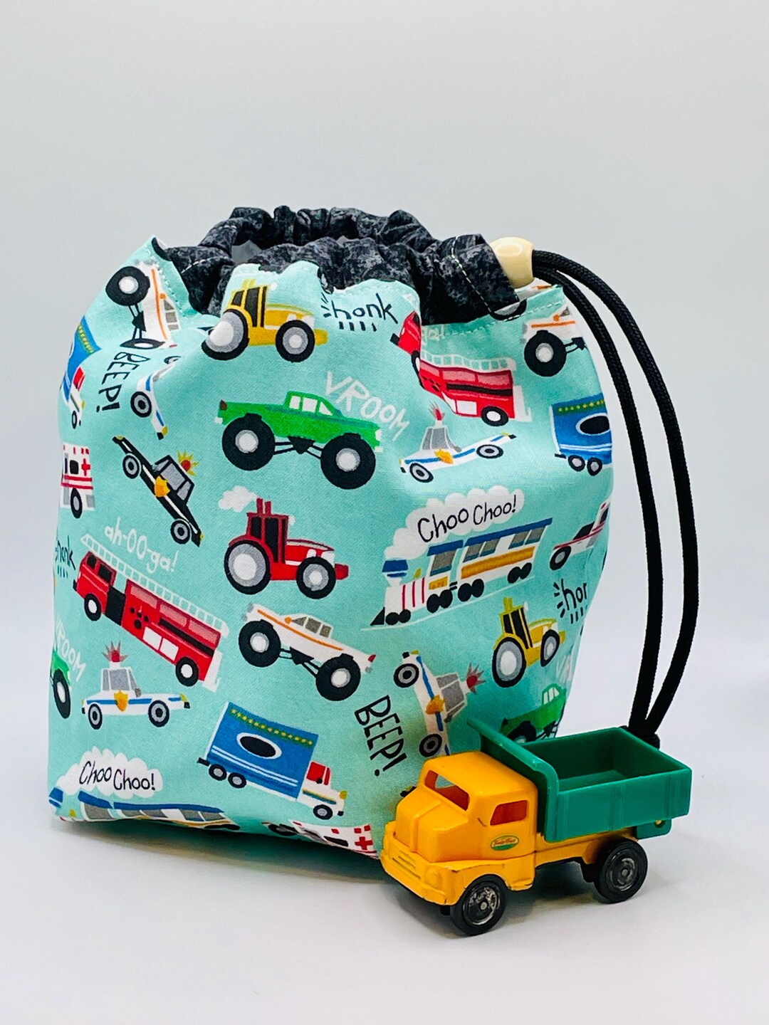 Kids Drawstring Bag- Small Fabric Pouch for Toys, Treasures & Snacks ...