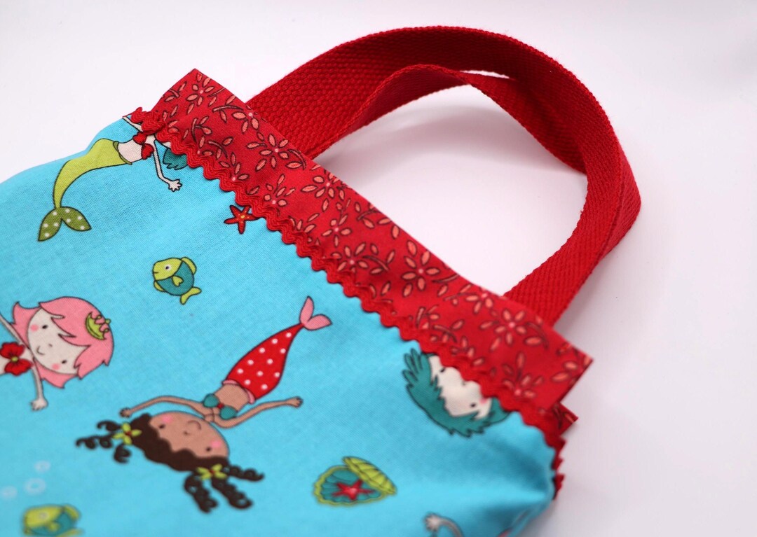 Mini Mermaid Tote Bag: Reversable, Machine Washable - Etsy