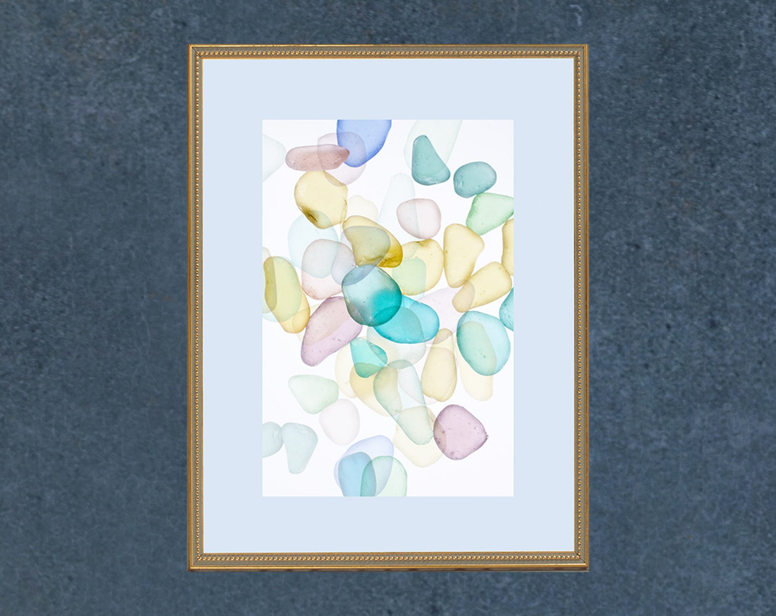 Beach Glass Abstract Shape Art Print, Modern Geometric Wall Decor, Minimalist Art - Etsy