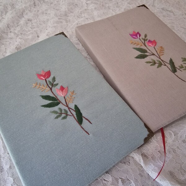 Embroidered Notebook - Etsy