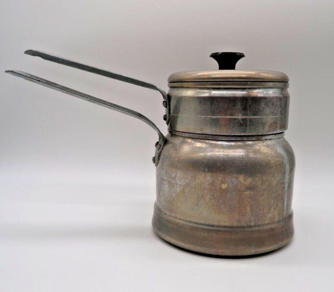 Vintage Comet Double Boiler Pot W/ Lid Camping Made in USA 1960's - Etsy