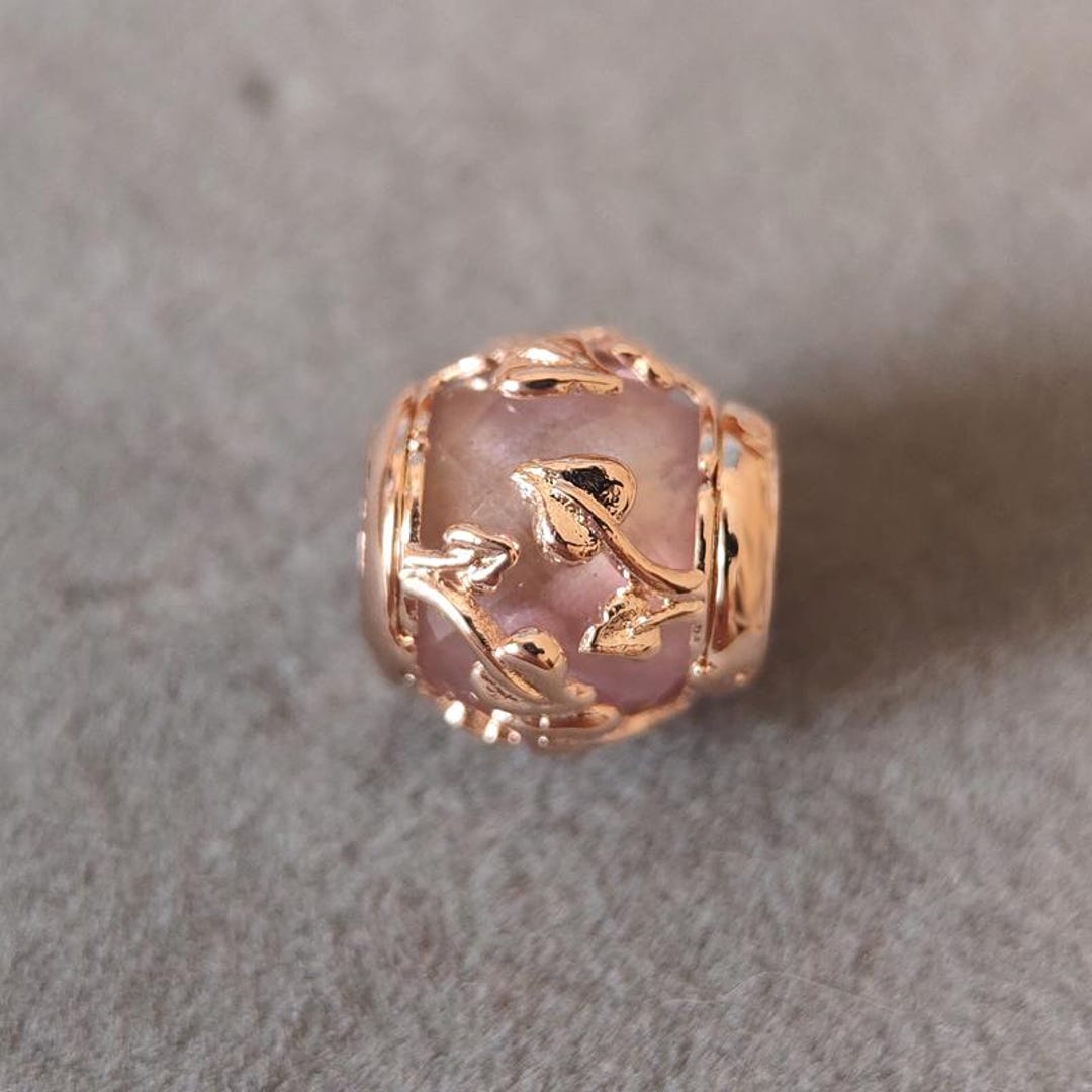 Pink Decorative Leaves Charm for Pandora Charms Bracelets Necklace ...