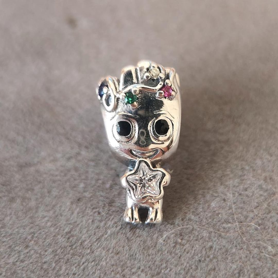 Groot Sterling Silver Charm: Pandora Compatible, Handmade Jewelry - Etsy
