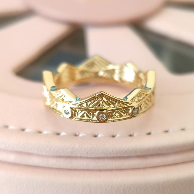 Gold Crown Ring - Etsy