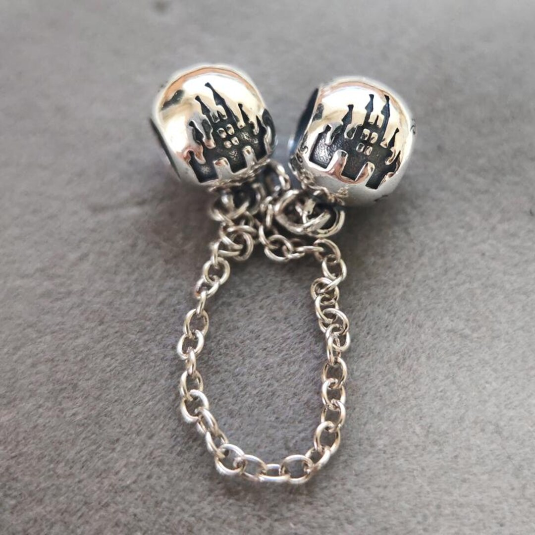 Disney Castle Screw Thread Safety Chain Charm for Pandora Charms ...