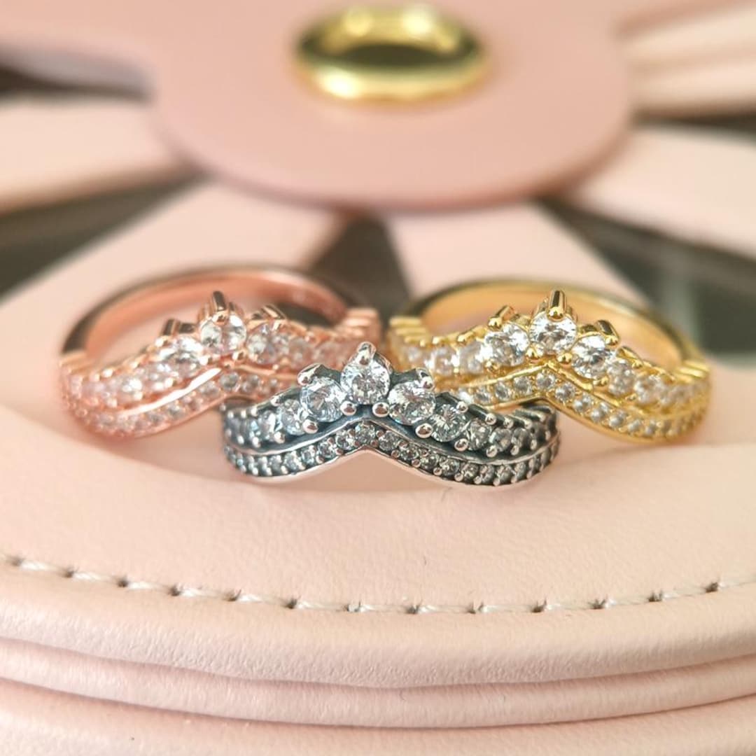 Princess Wishbone Ring,ring for Women,fashion Jewelry,gift for Her Gold ...