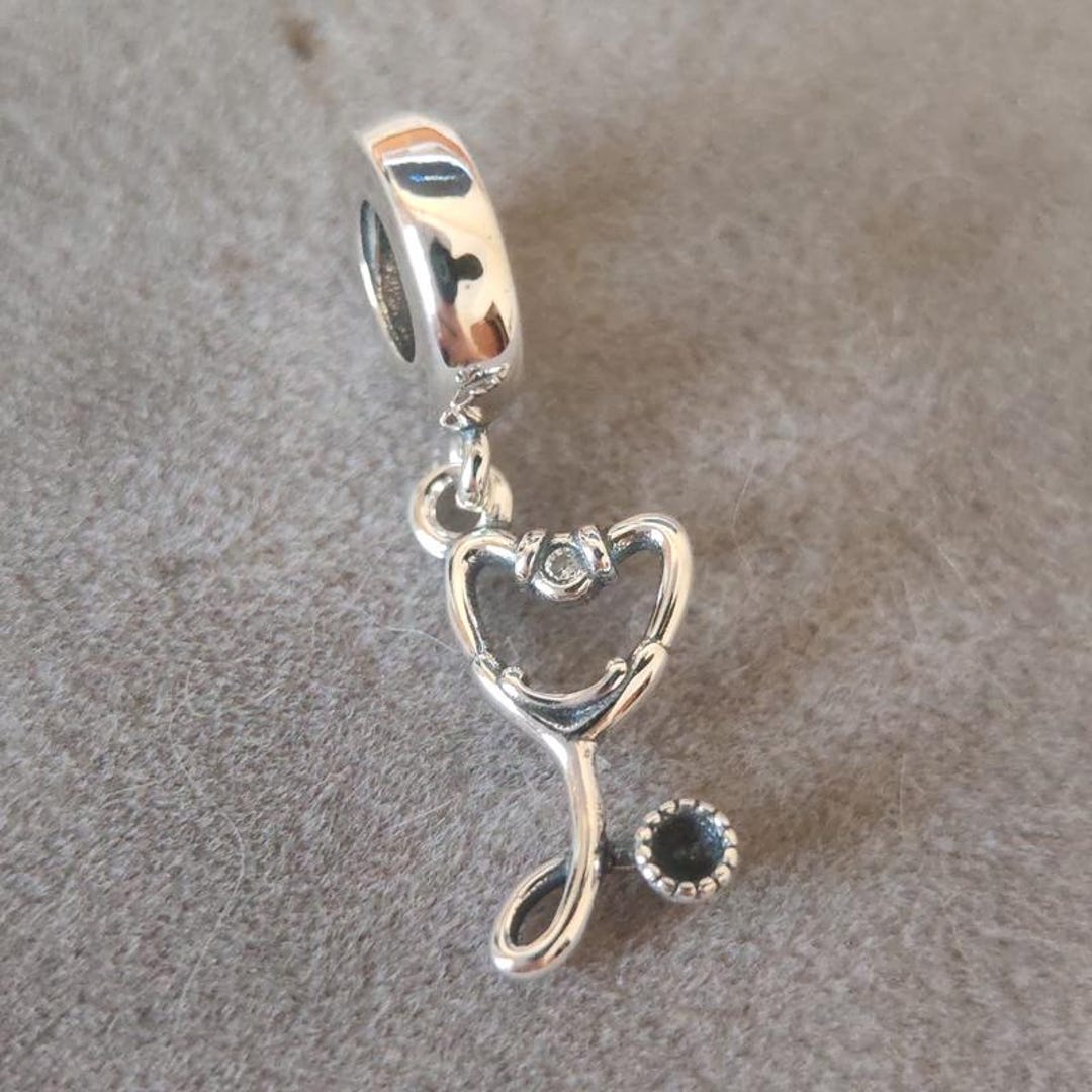 Doctor Nurse Stethoscope Dangle Charm for Pandora Charms Bracelets,handmade Jewelry,gift for Her ...