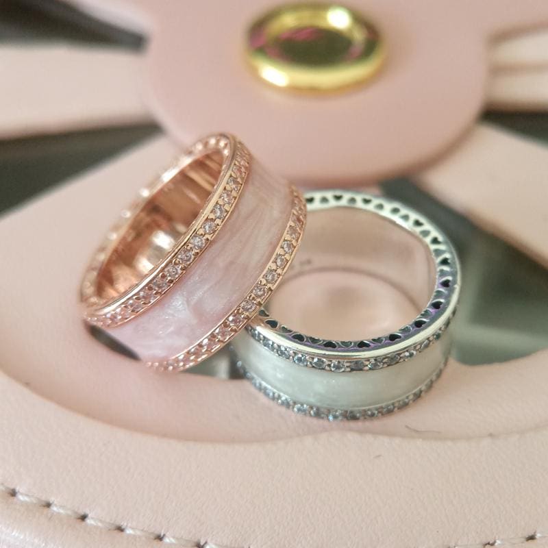 Enamel Band Ring - Etsy