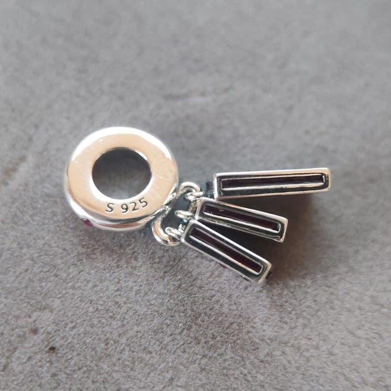 Sterling Silver Mahjong Tile Dangle Charm: DIY Bracelet Pendant - Etsy