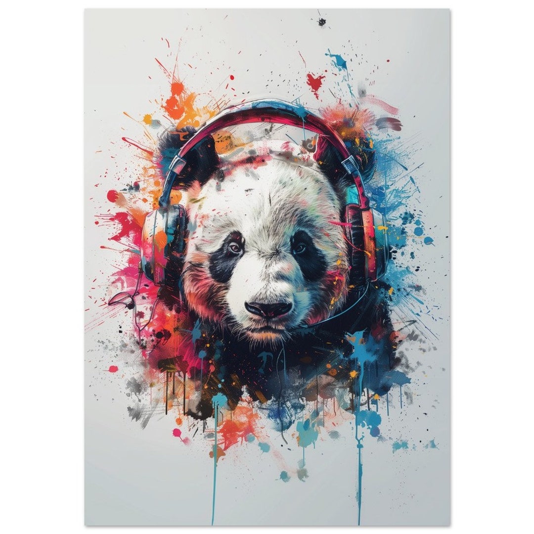 Panda Player: Gaming Panda Poster for Playful Gaming Lair Decor - Etsy