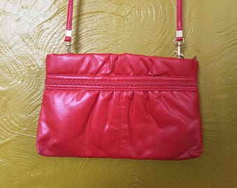 Red Vinyl Purse | Etsy